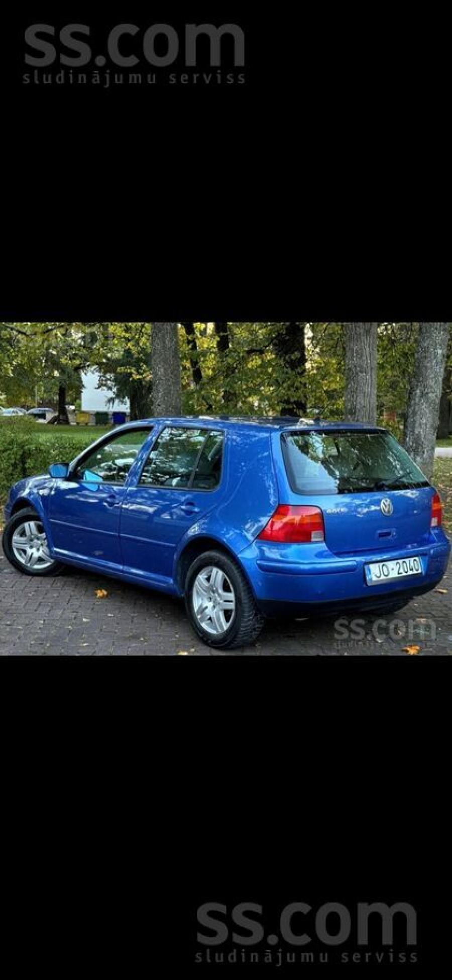 Blue Volkswagen Golf 1999 in Riga, with an engine capacity of 1.40 L and mileage of 307 thousand km for 1350 €, photo 7 on AUTOMOTO.COM.LV