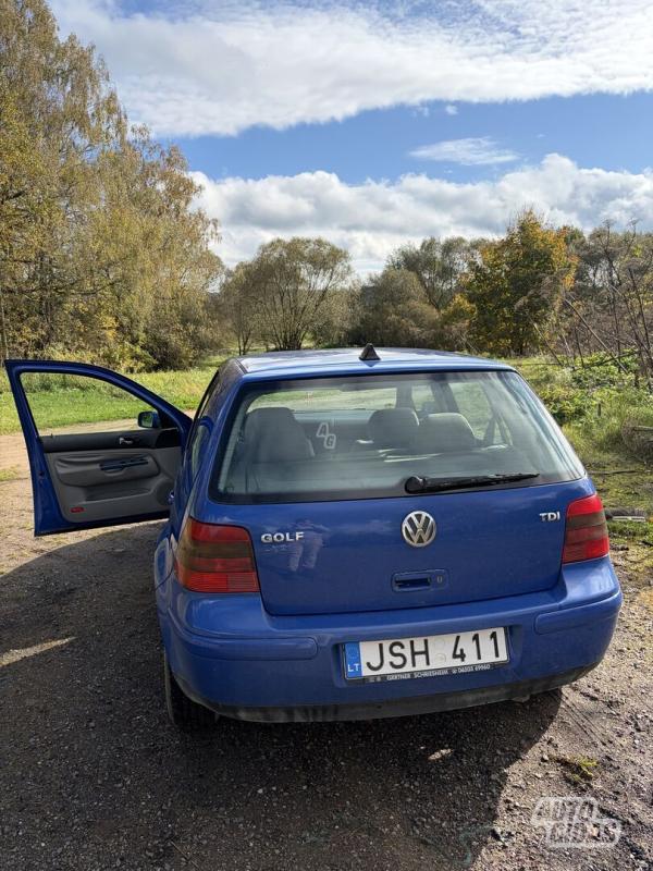 Blue Volkswagen Golf 1999 in Vilnius, with an engine capacity of 1.90 L and mileage of 257 thousand km for 1000 €, photo 11 on AUTOMOTO.COM.LV