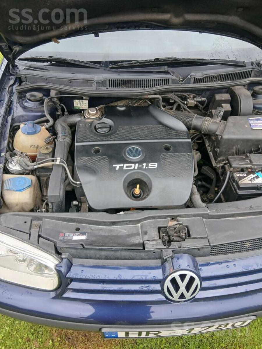 Blue Volkswagen Golf 2000 in Bauska, with an engine capacity of 1.90 L and mileage of 273 thousand km for 2650 €, photo 10 on AUTOMOTO.COM.LV