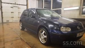 Blue Volkswagen Golf 2000 in Daugavpils, with an engine capacity of 1.90 L and mileage of 335 thousand km for 950 €, photo 16 on AUTOMOTO.COM.LV