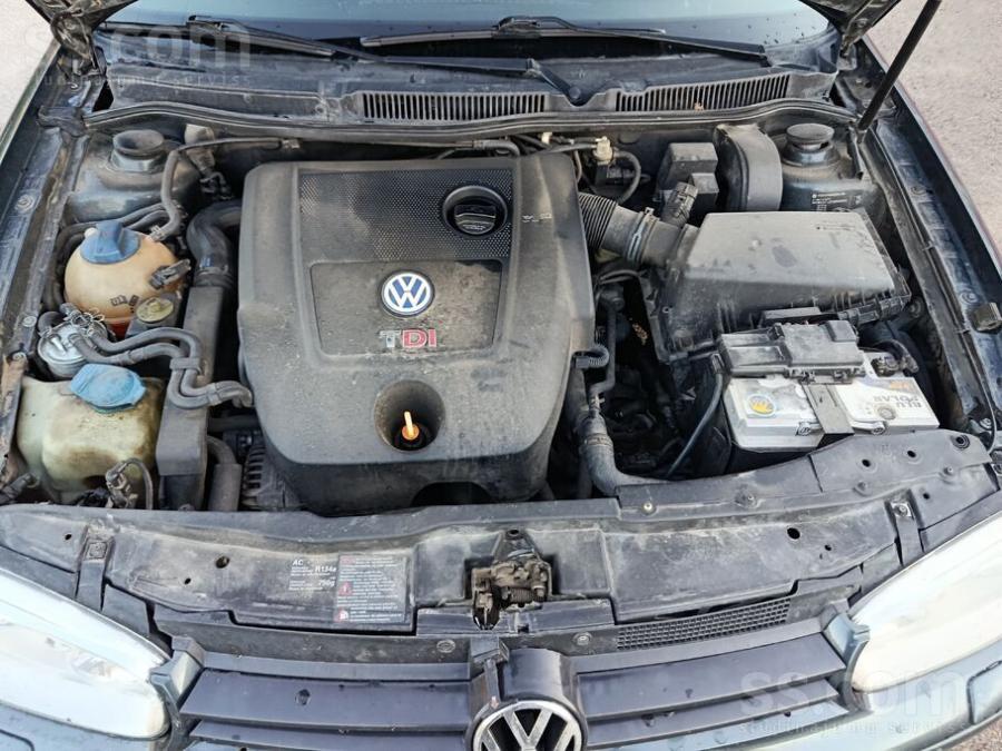 Blue Volkswagen Golf 2000 in Daugavpils, with an engine capacity of 1.90 L and mileage of 413 thousand km for 950 €, photo 11 on AUTOMOTO.COM.LV