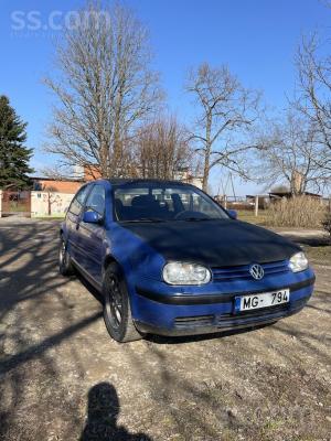 Blue Volkswagen Golf 2001 in Saldus, with an engine capacity of 1.90 L and mileage of 376 thousand km for 800 €, photo 5 on AUTOMOTO.COM.LV