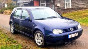 Blue Volkswagen Golf 2002 in Cesis, with an engine capacity of 1.90 L and mileage of 341 thousand km for 1650 €, photo  on AUTOMOTO.COM.LV