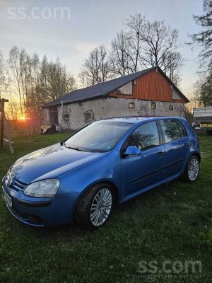 Blue Volkswagen Golf 2005 in Ogre, with an engine capacity of 1.90 L and mileage of 250 thousand km for 1650 €, photo  on AUTOMOTO.COM.LV
