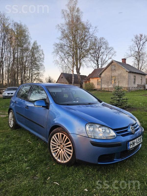 Blue Volkswagen Golf 2005 in Ogre, with an engine capacity of 1.90 L and mileage of 250 thousand km for 1650 €, photo 8 on AUTOMOTO.COM.LV