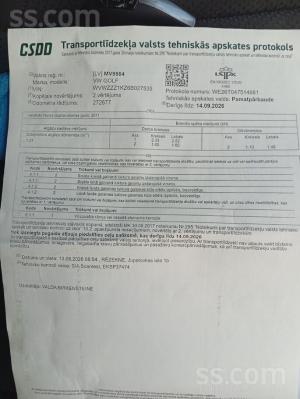 Синий Фольксваген Гольф 2005 в Резекне, объемом двигателя 1.90 л и пробегом 273 тыс. км за 1700 €, фото 11 на AUTOMOTO.COM.LV
