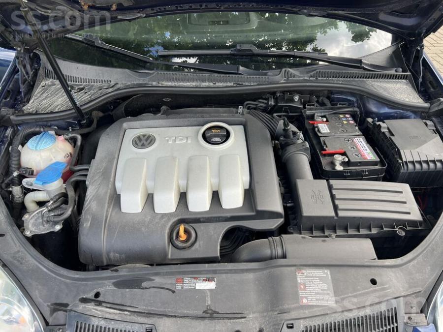 Blue Volkswagen Golf 2006 in Rezekne, with an engine capacity of 1.90 L and mileage of 287 thousand km for 3350 €, photo 14 on AUTOMOTO.COM.LV