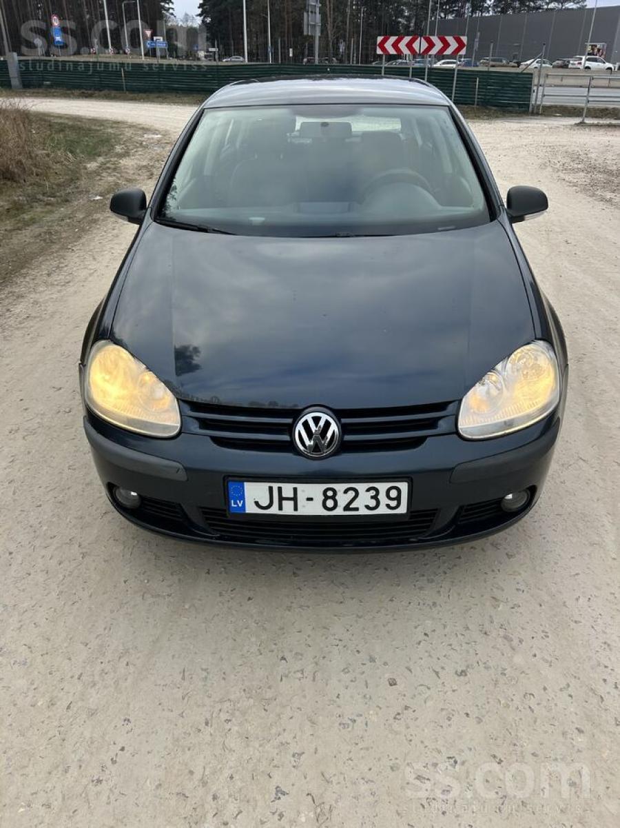 Blue Volkswagen Golf 2007 in Riga, with an engine capacity of 1.90 L and mileage of 365 thousand km for 1400 €, photo 1 on AUTOMOTO.COM.LV