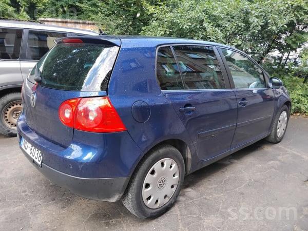 Blue Volkswagen Golf 2007 in Riga, with an engine capacity of 1.40 L and mileage of 253 thousand km for 2800 €, photo 2 on AUTOMOTO.COM.LV
