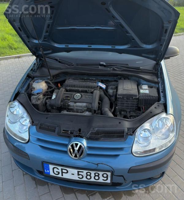 Blue Volkswagen Golf 2007 in Riga, with an engine capacity of 1.40 L and mileage of 202 thousand km for 1999 €, photo 9 on AUTOMOTO.COM.LV