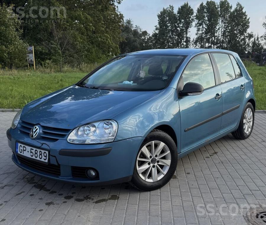 Blue Volkswagen Golf 2007 in Riga, with an engine capacity of 1.40 L and mileage of 204 thousand km for 1899 €, photo 1 on AUTOMOTO.COM.LV