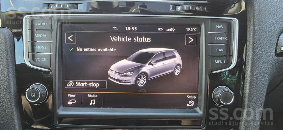 Zils Volkswagen Golf 2013 Rīga, ar dzinēja tilpumu 1.40 L un nobraukumu 268 tūkst. km par 4500 €, foto 15 vietnē AUTOMOTO.COM.LV