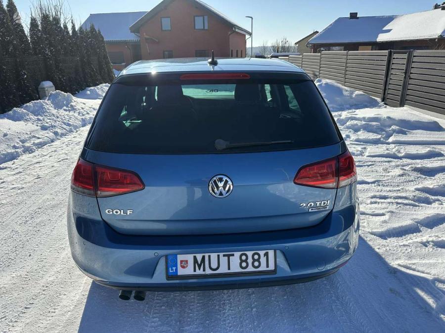 Zils Volkswagen Golf 2014 Kauņa, ar dzinēja tilpumu 1.97 L un nobraukumu 242 tūkst. km par 8200 €, foto 7 vietnē AUTOMOTO.COM.LV
