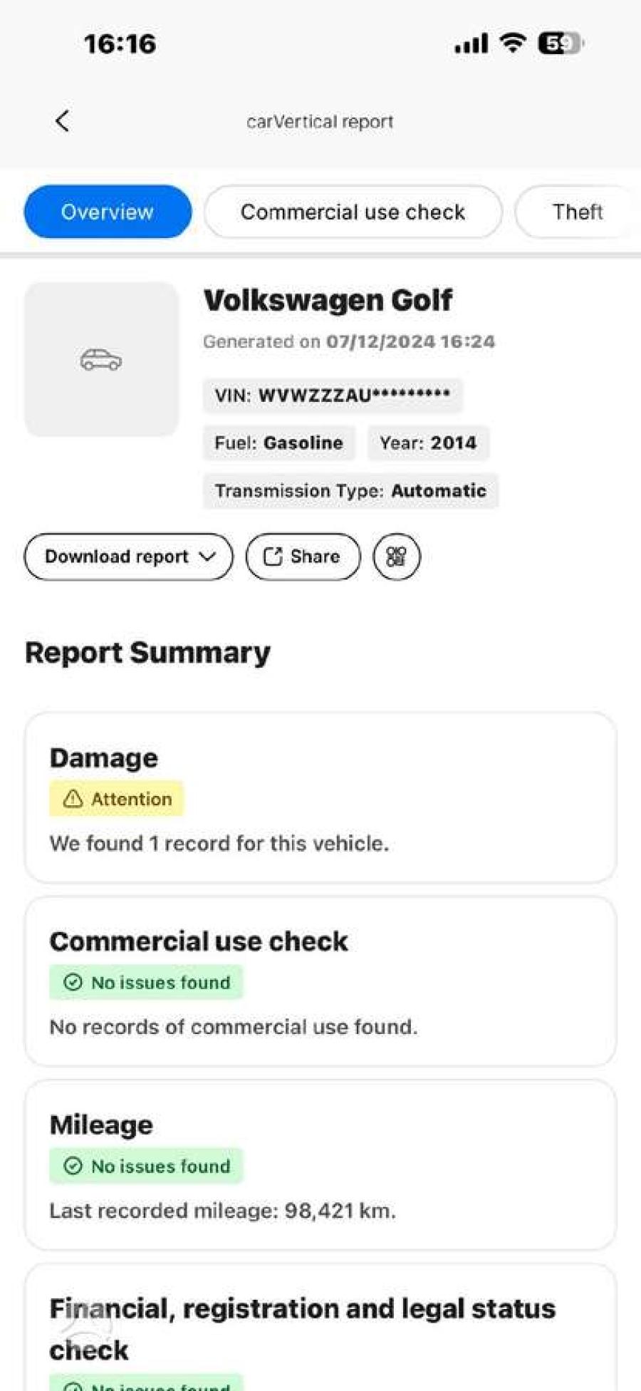Синий Фольксваген Гольф 2014 в Шяуляй, объемом двигателя 1.98 л и пробегом 113 тыс. км за 13500 €, фото 19 на AUTOMOTO.COM.LV
