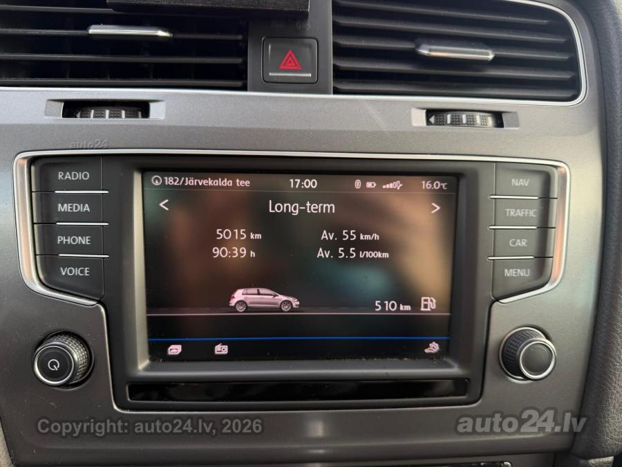 Blue Volkswagen Golf 2016 in Tallinn, with an engine capacity of 1.40 L and mileage of 179 thousand km for 8500 €, photo 12 on AUTOMOTO.COM.LV