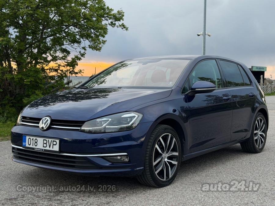 Blue Volkswagen Golf 2017 in Tallinn, with an engine capacity of 1.50 L and mileage of 154 thousand km for 12900 €, photo 4 on AUTOMOTO.COM.LV