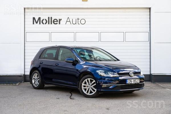 Blue Volkswagen Golf 2018 in Riga, with an engine capacity of 1.50 L and mileage of 111 thousand km for 14950 €, photo 2 on AUTOMOTO.COM.LV