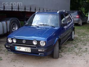 Blue Volkswagen Golf 1989 in Madona, with an engine capacity of 1.60 L and mileage of 437 thousand km for 5800 €, photo 13 on AUTOMOTO.COM.LV