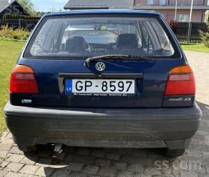 Blue Volkswagen Golf 1995 in Riga, with an engine capacity of 1.60 L and mileage of 172 thousand km for 950 €, photo 2 on AUTOMOTO.COM.LV