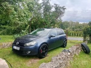 Blue Volkswagen Golf 2009 in Riga, with an engine capacity of 1.40 L and mileage of 300 thousand km for 1800 €, photo  on AUTOMOTO.COM.LV