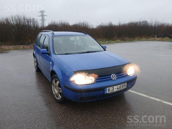 Blue Volkswagen Golf 1999 in Gulbene, with an engine capacity of 1.90 L and mileage of 449 thousand km for 1395 €, photo 2 on AUTOMOTO.COM.LV