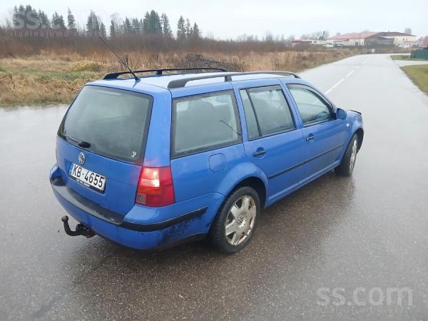 Blue Volkswagen Golf 1999 in Gulbene, with an engine capacity of 1.90 L and mileage of 449 thousand km for 1395 €, photo 4 on AUTOMOTO.COM.LV