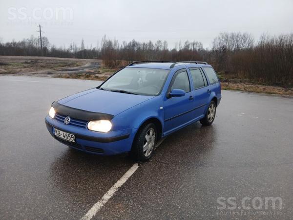 Blue Volkswagen Golf 1999 in Gulbene, with an engine capacity of 1.90 L and mileage of 449 thousand km for 1395 €, photo 6 on AUTOMOTO.COM.LV