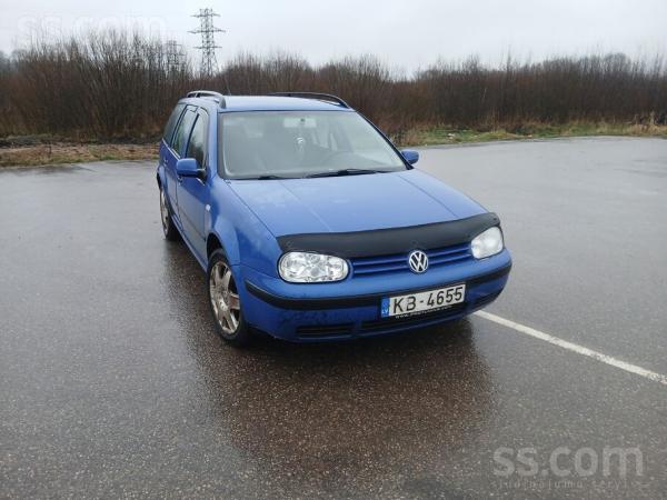 Blue Volkswagen Golf 1999 in Gulbene, with an engine capacity of 1.90 L and mileage of 449 thousand km for 1395 €, photo 7 on AUTOMOTO.COM.LV