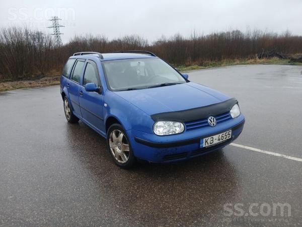 Blue Volkswagen Golf 1999 in Gulbene, with an engine capacity of 1.90 L and mileage of 449 thousand km for 1395 €, photo 8 on AUTOMOTO.COM.LV