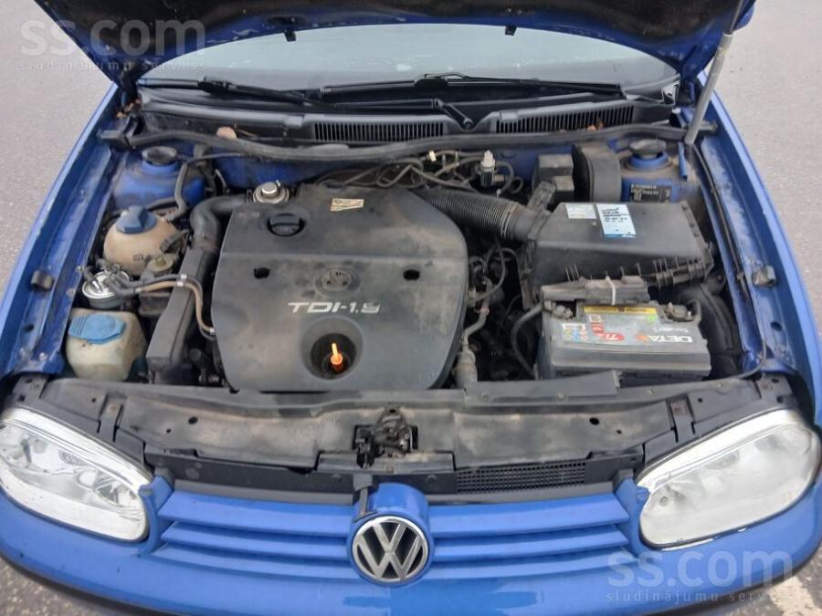 Zils Volkswagen Golf 1999 Gulbene, ar dzinēja tilpumu 1.90 L un nobraukumu 449 tūkst. km par 1395 €, foto 13 vietnē AUTOMOTO.COM.LV