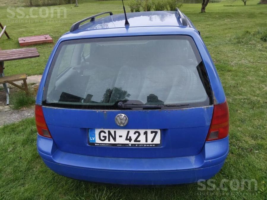 Blue Volkswagen Golf 1999 in Bauska, with an engine capacity of 1.90 L and mileage of 383 thousand km for 1000 €, photo 6 on AUTOMOTO.COM.LV