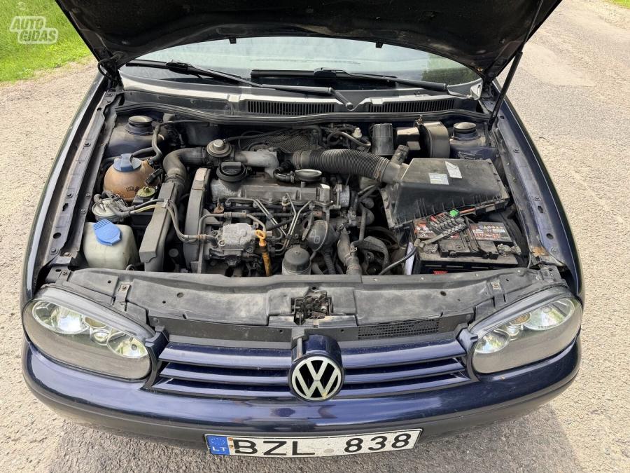 Blue Volkswagen Golf 1999 in Utena, with an engine capacity of 1.90 L and mileage of 453 thousand km for 450 €, photo 11 on AUTOMOTO.COM.LV