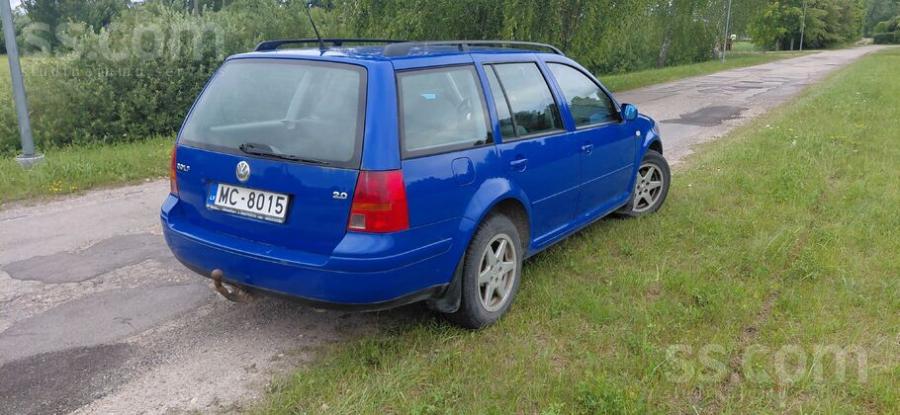 Blue Volkswagen Golf 1999 in Jelgava, with an engine capacity of 2.00 L and mileage of 235 thousand km for 1200 €, photo 3 on AUTOMOTO.COM.LV