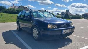 Blue Volkswagen Golf 1999 in Aluksne, with an engine capacity of 1.90 L and mileage of 0 thousand km for 1250 €, photo 3 on AUTOMOTO.COM.LV