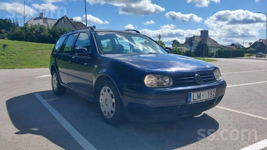 Blue Volkswagen Golf 1999 in Aluksne, with an engine capacity of 1.90 L and mileage of 0 thousand km for 1250 €, photo 3 on AUTOMOTO.COM.LV