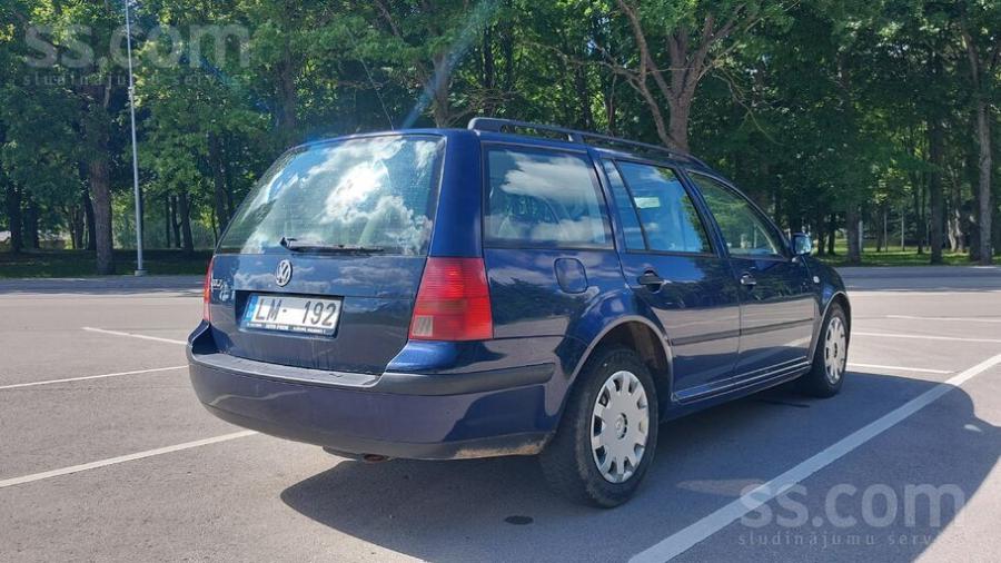Blue Volkswagen Golf 1999 in Aluksne, with an engine capacity of 1.90 L and mileage of 0 thousand km for 1250 €, photo 6 on AUTOMOTO.COM.LV