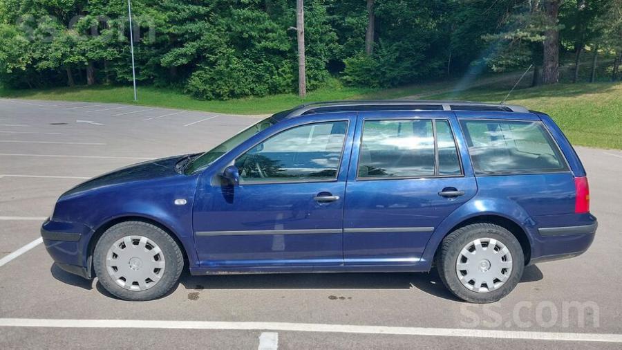 Blue Volkswagen Golf 1999 in Aluksne, with an engine capacity of 1.90 L and mileage of 0 thousand km for 1250 €, photo 10 on AUTOMOTO.COM.LV