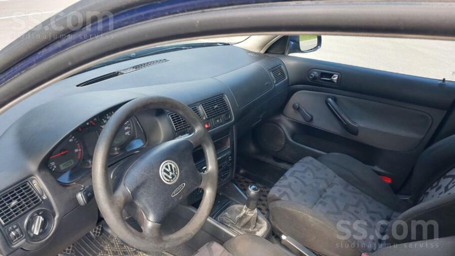 Blue Volkswagen Golf 1999 in Aluksne, with an engine capacity of 1.90 L and mileage of 0 thousand km for 1250 €, photo 14 on AUTOMOTO.COM.LV