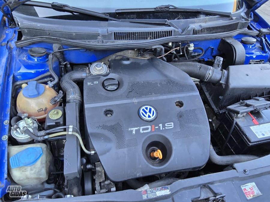 Blue Volkswagen Golf 2000 in Vilnius, with an engine capacity of 1.90 L and mileage of 285 thousand km for 800 €, photo 16 on AUTOMOTO.COM.LV