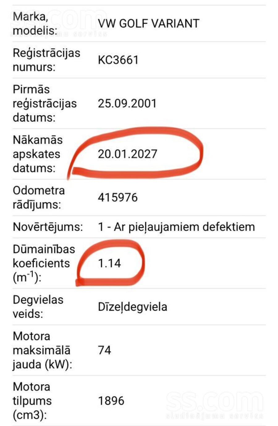 Синий Фольксваген Гольф 2001 в Елгава, объемом двигателя 1.90 л и пробегом 419 тыс. км за 990 €, фото 16 на AUTOMOTO.COM.LV