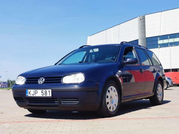 Zils Volkswagen Golf 2001 Viļņa, ar dzinēja tilpumu 1.98 L un nobraukumu 229 tūkst. km par 650 €, foto 1 vietnē AUTOMOTO.COM.LV