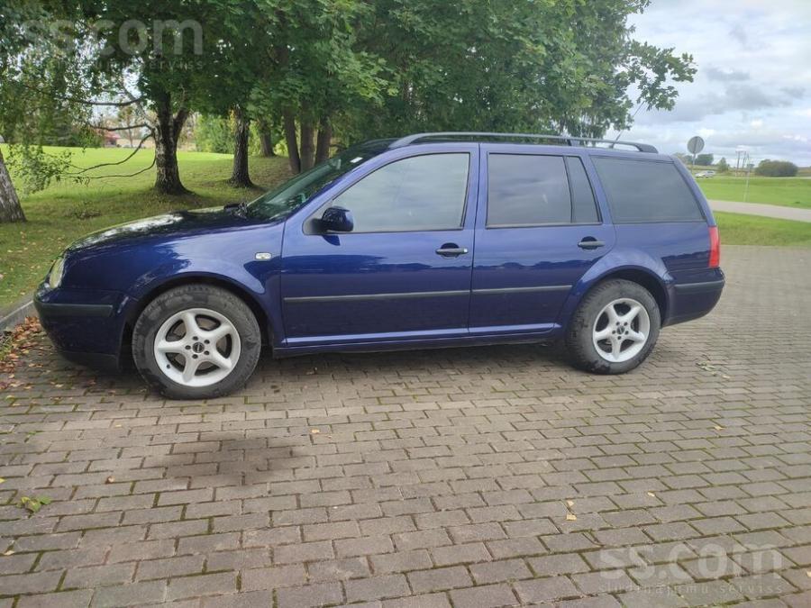 Blue Volkswagen Golf 2001 in Tukums, with an engine capacity of 1.90 L and mileage of 287 thousand km for 1550 €, photo 5 on AUTOMOTO.COM.LV