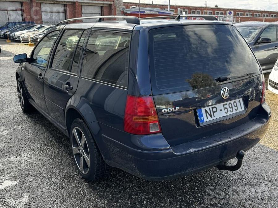 Blue Volkswagen Golf 2003 in Daugavpils, with an engine capacity of 1.90 L and mileage of 0 thousand km for 1990 €, photo 5 on AUTOMOTO.COM.LV