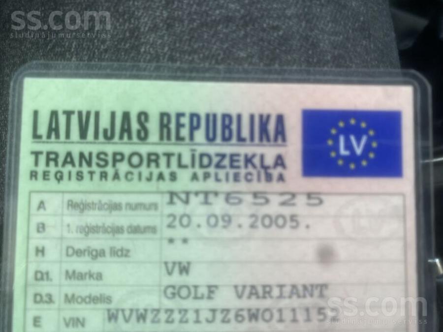 Zils Volkswagen Golf 2005 Jēkabpils, ar dzinēja tilpumu 1.90 L un nobraukumu 349 tūkst. km par 1780 €, foto 19 vietnē AUTOMOTO.COM.LV