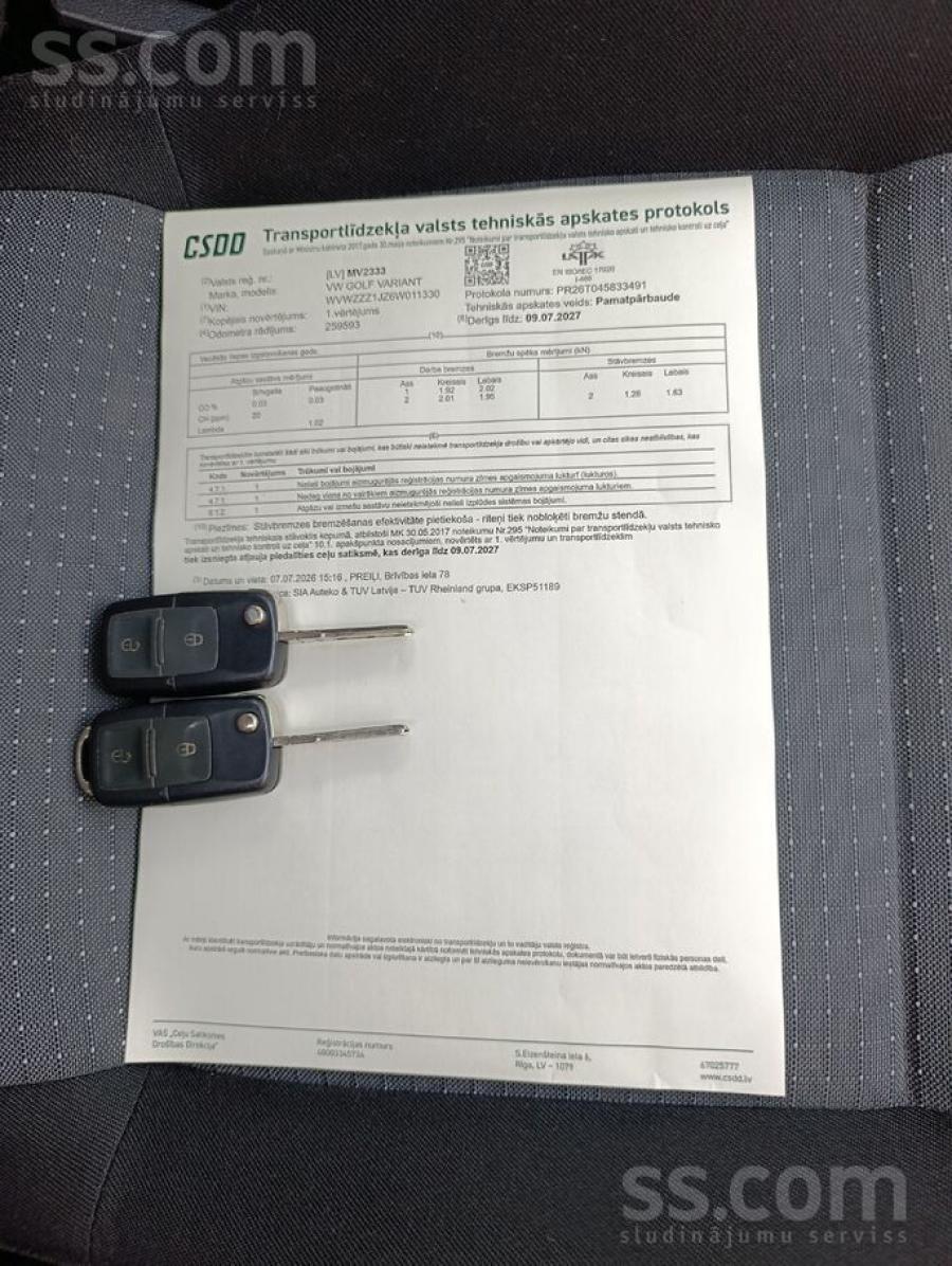 Blue Volkswagen Golf 2005 in Preili, with an engine capacity of 2.00 L and mileage of 260 thousand km for 2600 €, photo 21 on AUTOMOTO.COM.LV