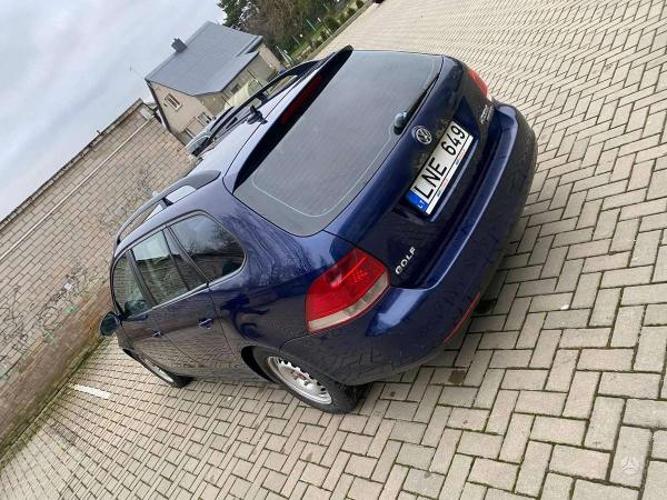 Blue Volkswagen Golf 2008 in Kaunas, with an engine capacity of 1.90 L and mileage of 290 thousand km for 1300 €, photo 9 on AUTOMOTO.COM.LV