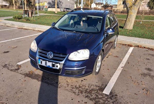 Blue Volkswagen Golf 2009 in Kaunas, with an engine capacity of 1.90 L and mileage of 360 thousand km for 1600 €, photo 3 on AUTOMOTO.COM.LV