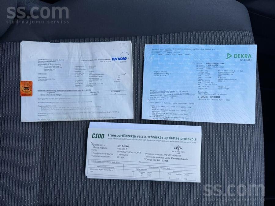 Zils Volkswagen Golf 2009 Jelgava, ar dzinēja tilpumu 1.90 L un nobraukumu 0 tūkst. km par 3850 €, foto 15 vietnē AUTOMOTO.COM.LV