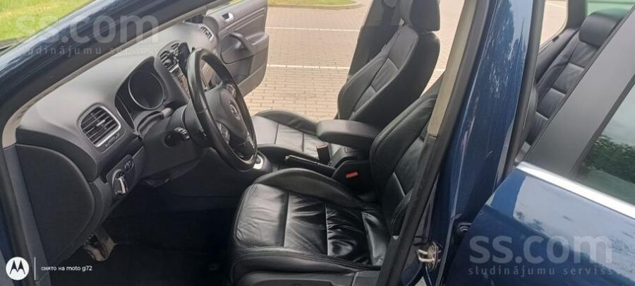 Blue Volkswagen Golf 2010 in Jurmala, with an engine capacity of 2.00 L and mileage of 195 thousand km for 4700 €, photo 6 on AUTOMOTO.COM.LV