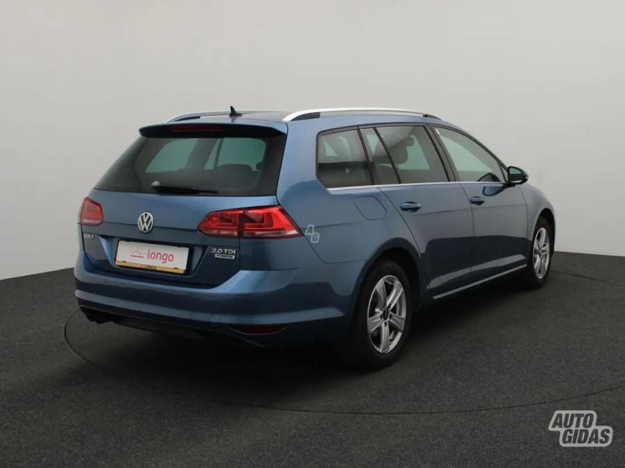 Blue Volkswagen Golf 2015 in Vilnius, with an engine capacity of 2.00 L and mileage of 249 thousand km for 7999 €, photo 9 on AUTOMOTO.COM.LV